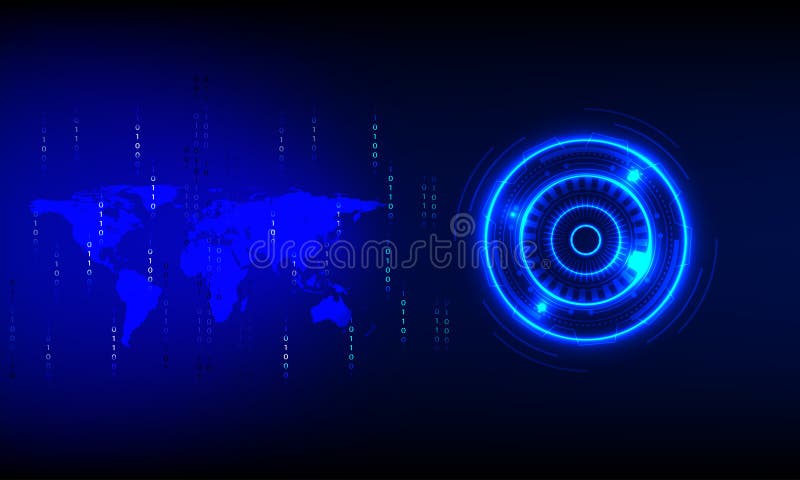 Graphics Design Circle Cog Glow Concept Hitech Technology Network ...