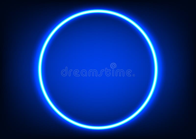 Graphics Design Circle Glow with Blue Tone Background Vector ...