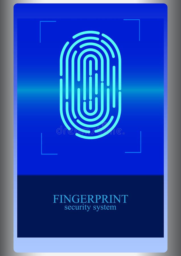 Graphics Design Fingerprint Concept Security Access Control Vector ...