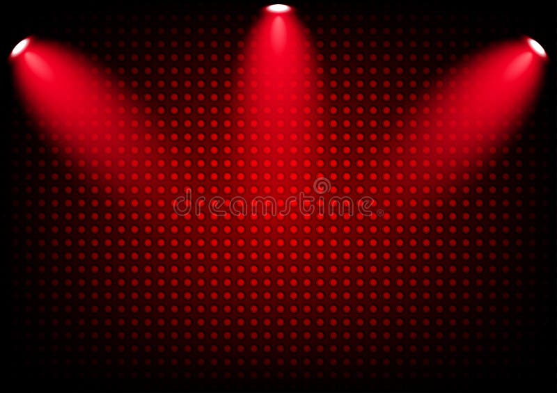 Graphics Design Spot Light with Red Color Tone Vector Illustration ...