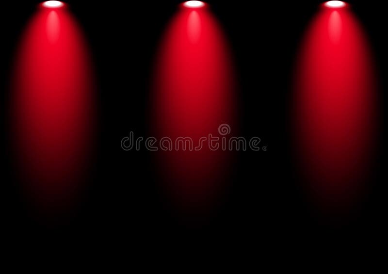Graphics Design Spot Light with Red Color Tone Vector Illustration ...