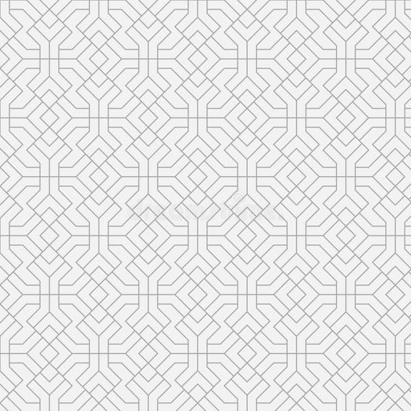 Geometric Interlocking Lines in a Seamless Grid Design Idea Stock ...