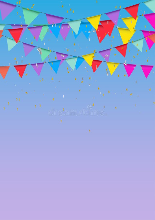 Graphics Festival Flag Multicolor for Decorative Happy for Backdrop ...