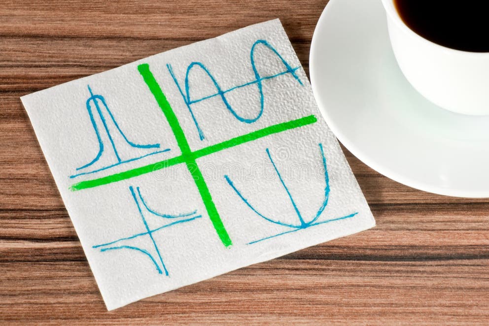 Graphics on a napkin stock image. Image of black, structure - 25733977