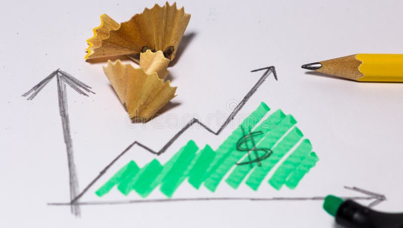 Graphics of profit stock image. Image of business, isolated - 39764381