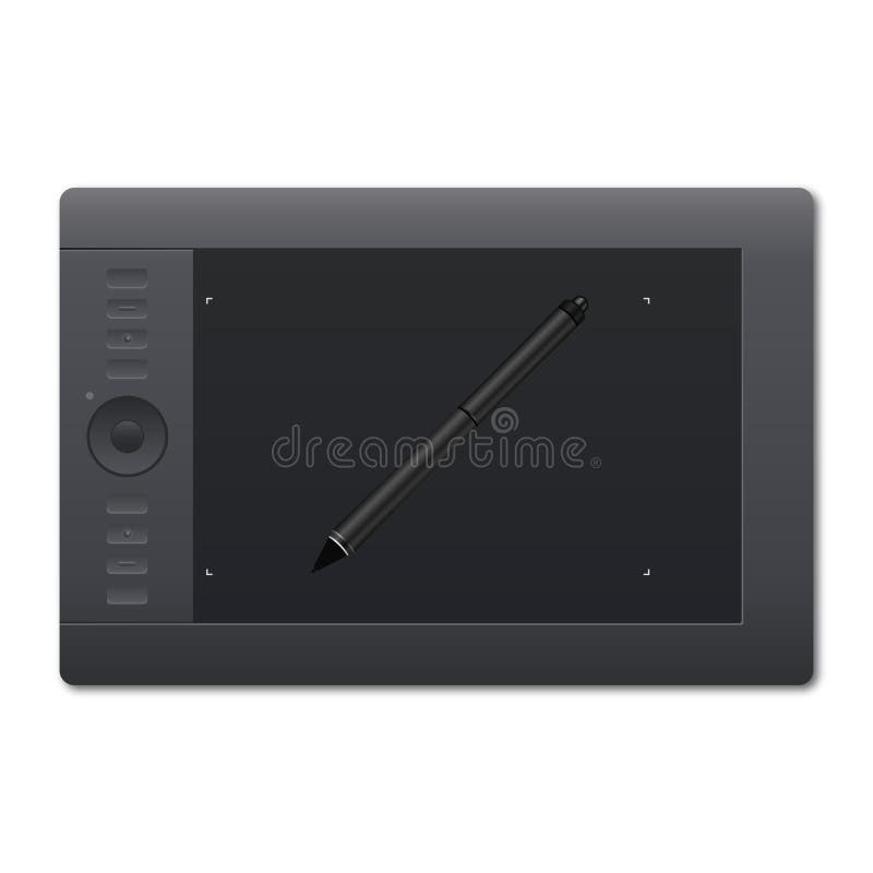 Graphics Tablet stock illustration. Illustration of design - 260612222