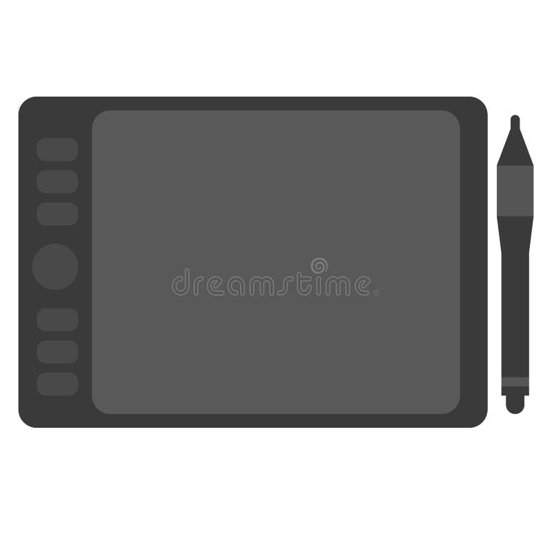 Graphics Tablet Vector Illustration Stock Vector - Illustration of ...