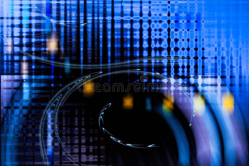 Technology and Light Effects Backgrounds Abstract Stock Illustration ...