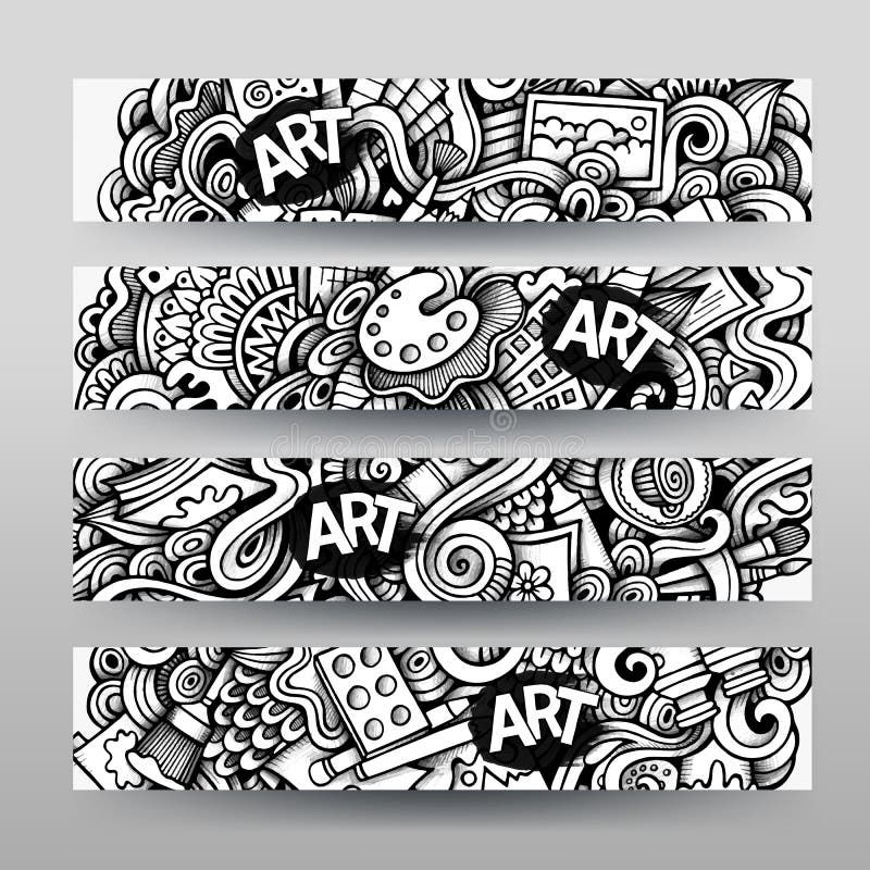 Graphics Vector Hand Drawn Sketchy Trace Art Stock Vector ...