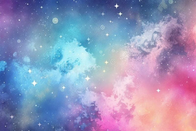 Graphics Web Backgrounds Drawing Hand Fantasy Sky Starry Space Stock ...