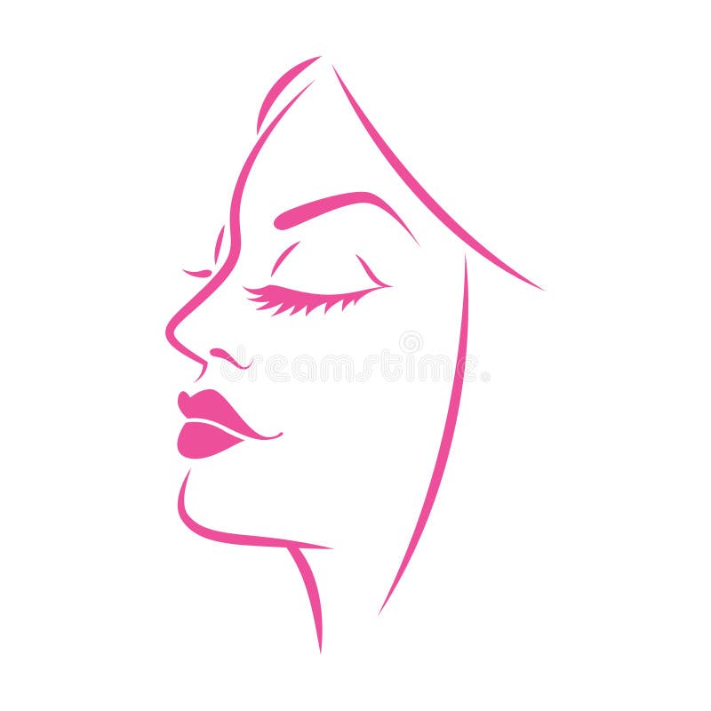 Graphics women face stock vector. Illustration of clip - 58891294