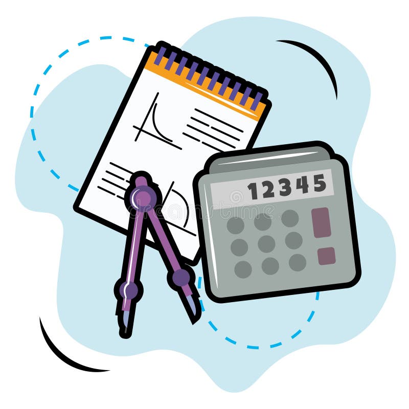 Graphing Calculator Set. Vector Stock Vector - Illustration of graph ...