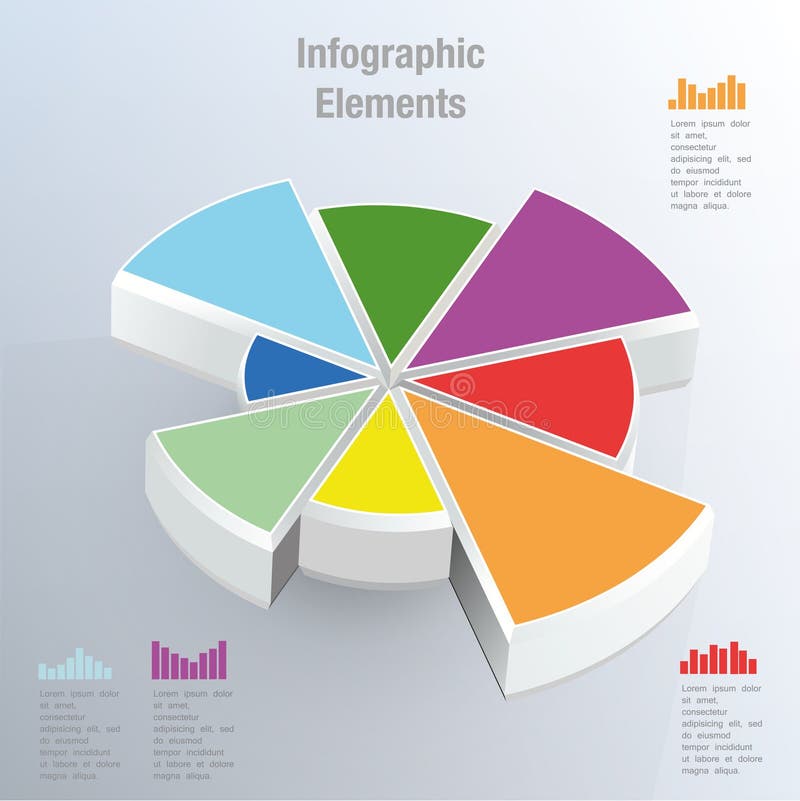 Graphique De Graphique Circulaire. Illustration de Vecteur ...