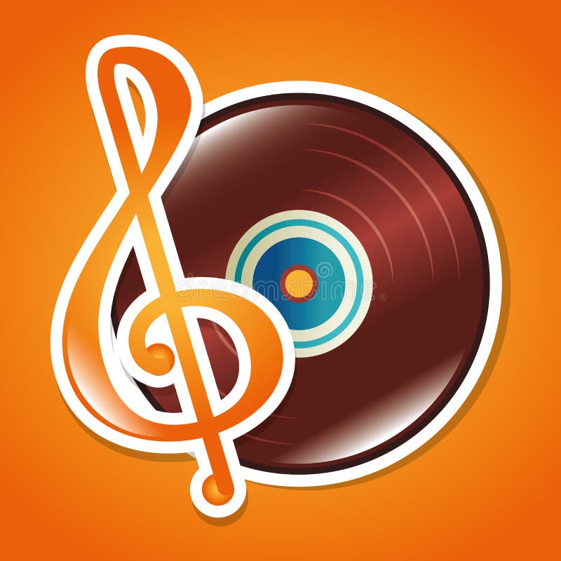 Musique art graphique illustration stock. Illustration du medias - 64355061