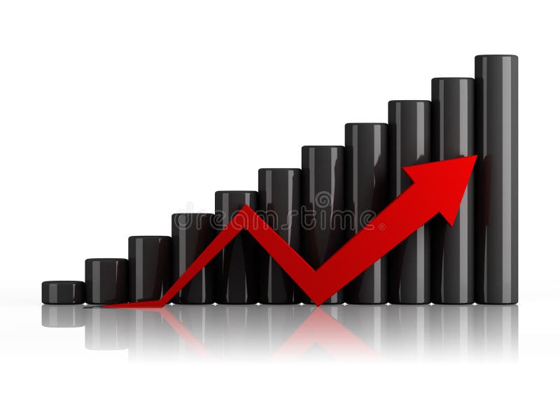 Barres De Stat Et Flèche En Baisse Montrant Une évolution à La Baisse ...