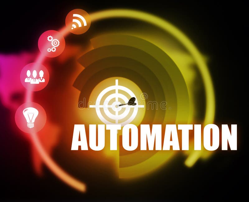 Graphique De Plan De Concept D'automation Illustration Stock ...