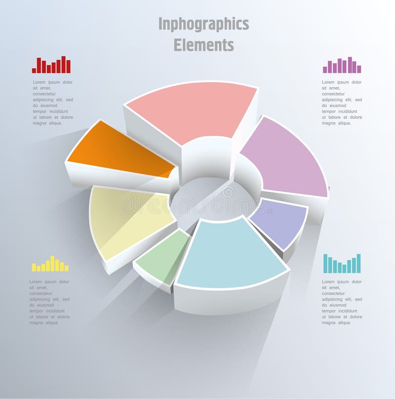 Graphique De Graphique Circulaire. Illustration de Vecteur ...