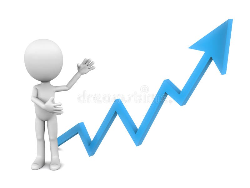 Graphique en hausse illustration stock. Illustration du investissement ...