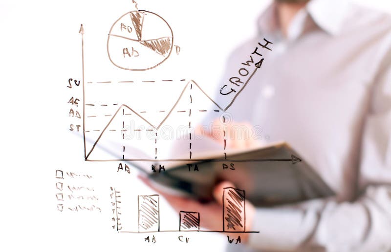 Graphique Et Diagramme D'analyse Commerciale Image stock - Image du ...