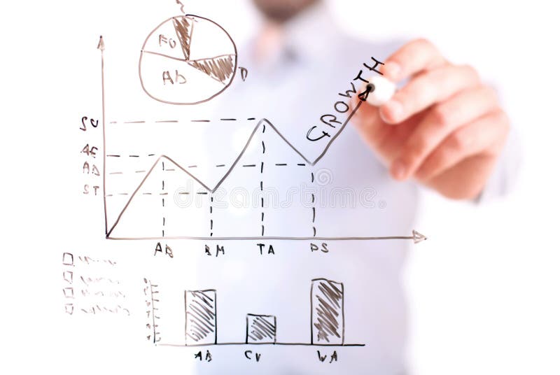 Graphique Et Diagramme D'analyse Commerciale Image stock - Image du ...
