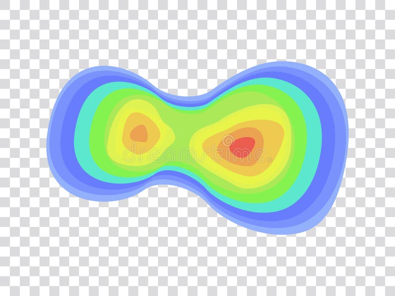 Graphique Vectorielle Des Rayons Infrarouges Avec Spectre De Points Chauds Sur Fond Transparent ...