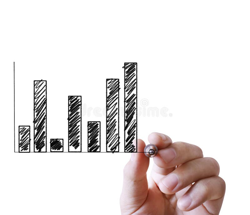 Graphiques De Dessin Un Graphique Croissant Image stock - Image du ...