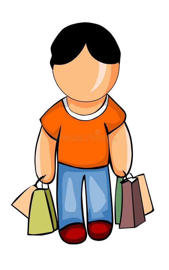 Graphisme d'acheteur illustration stock. Illustration du gens - 11033193