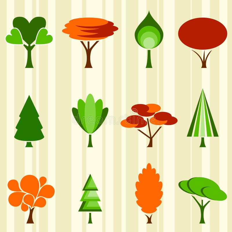 Graphisme d'arbre illustration de vecteur. Illustration du ramassage ...