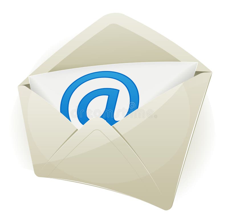 Signe Et Symbole De Vecteur D'icône D'email D'isolement Sur Le Fond ...