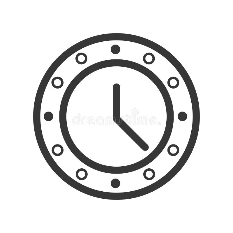 Graphisme D'horloge Conception De Temps Dessin De Vecteur Illustration ...