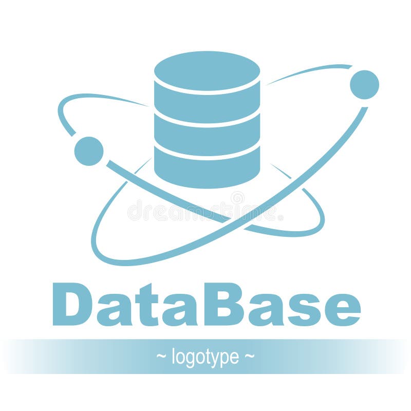 Graphisme De Base De Données Logo Plat Simple De Vecteur De La Base De ...