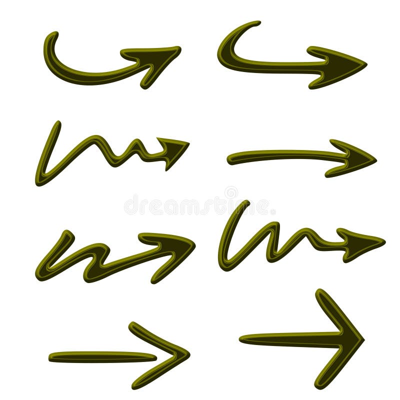 Positionnement De Graphisme De Flèche Illustration de Vecteur ...