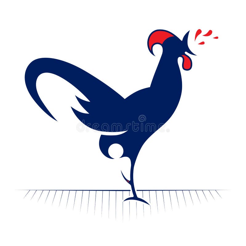 Signe D'icône De Coq Coq Symbole De 2017 Ans Vecteur Illustration de ...