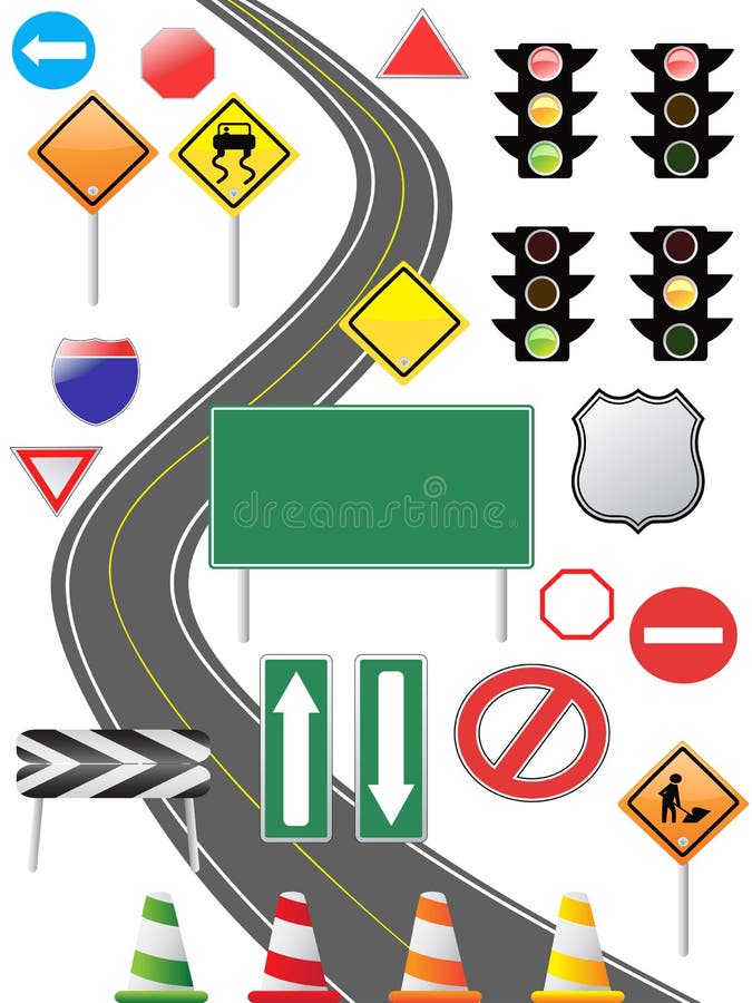Signes De Rue Orientation Et Panneaux De Signalisation Routiers Et ...