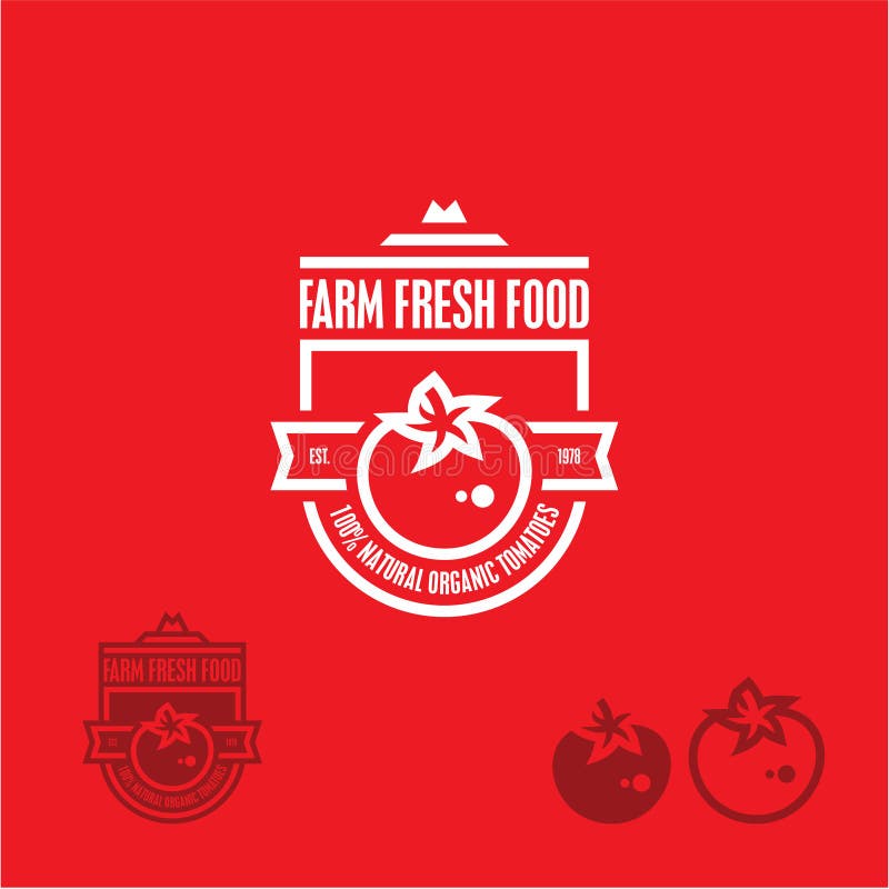Graphisme De Tomate Label De Tomate Illustration de Vecteur ...