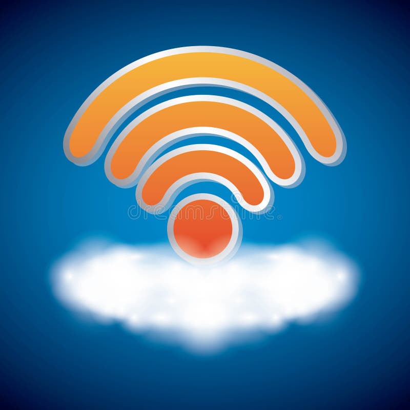 Graphisme De Wifi Conception D'Internet Dessin De Vecteur Illustration ...