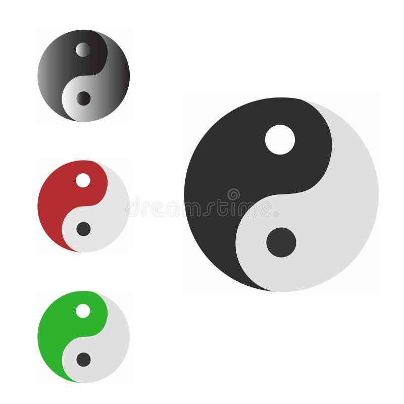 Graphisme de Ying yang illustration de vecteur. Illustration du ...