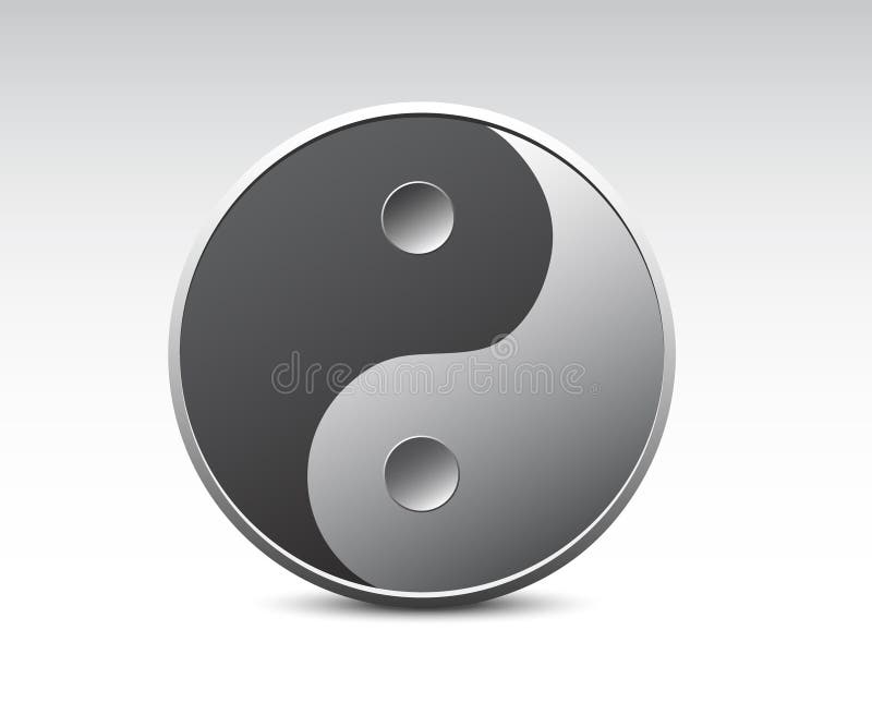 Graphisme de Ying yang illustration de vecteur. Illustration du ...