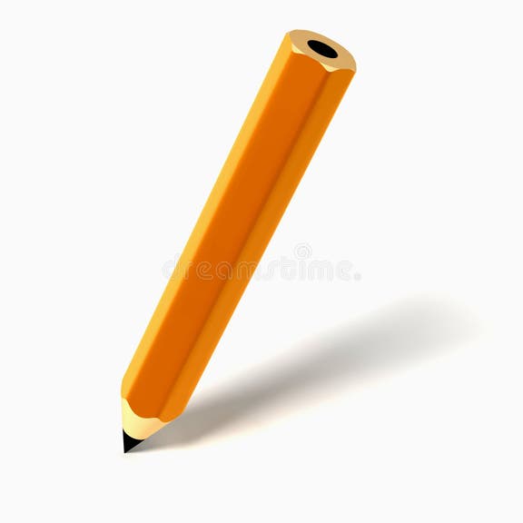 Graphisme du crayon 3D illustration stock. Illustration du affilage ...