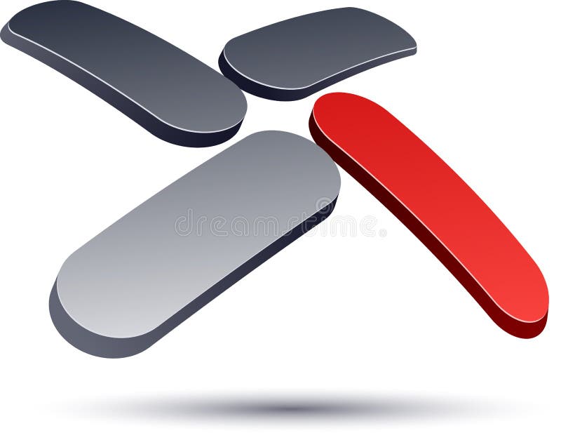 Graphisme Tressé Moderne Du Logo 3D. Illustration de Vecteur ...