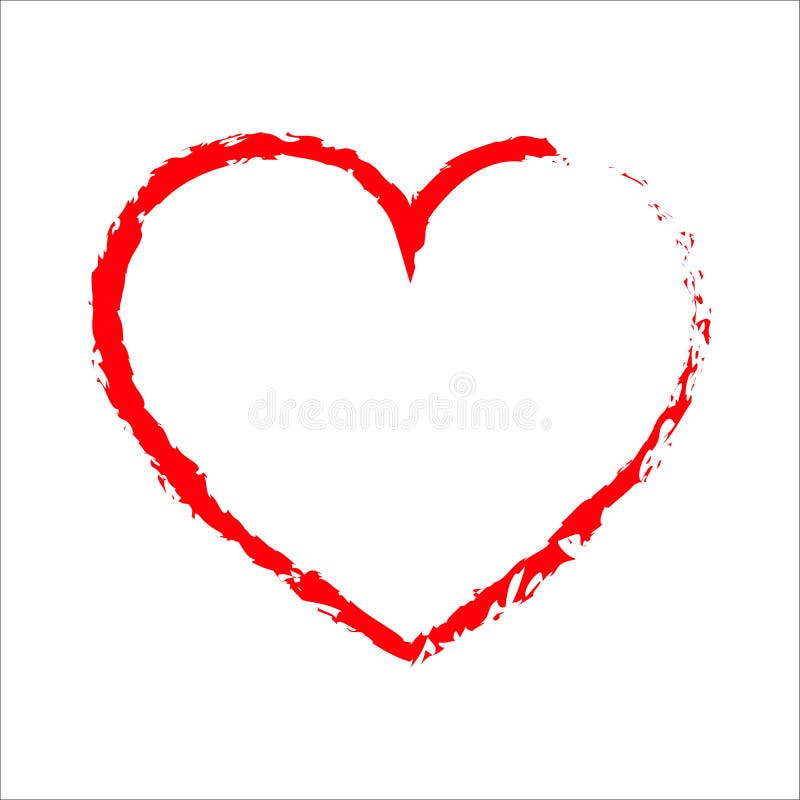 Graphisme Rouge De Coeur Illustration De Vecteur Illustration Stock ...