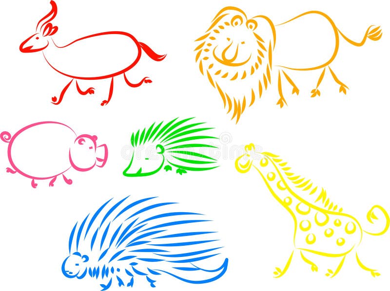 Graphismes animaux illustration de vecteur. Illustration du porc - 9433151
