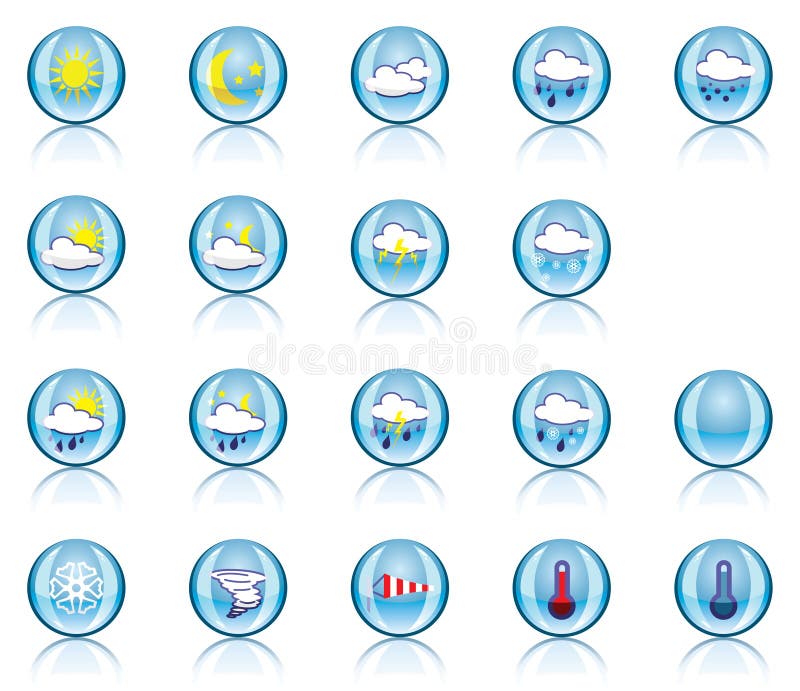 Symboles Pour Le Signe Du Temps. Illustration de Vecteur - Illustration ...