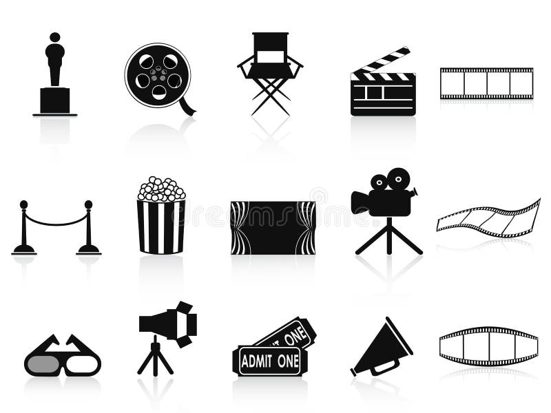 Graphismes De Symbole De Film Et D'oscar Illustration de Vecteur ...