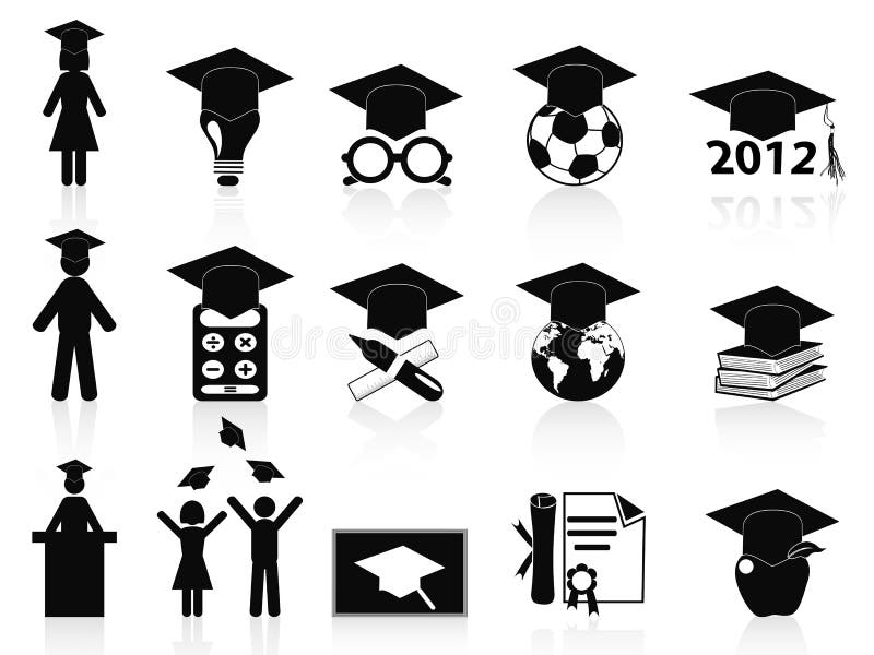 Le Symbole De La Graduation Illustration de Vecteur - Illustration du ...