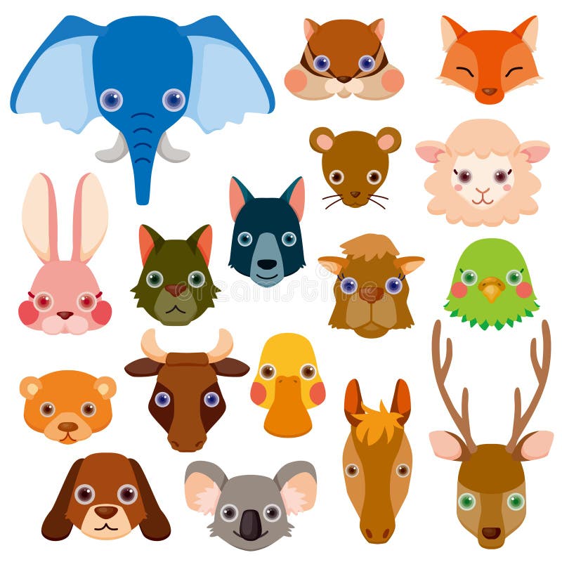 Graphismes Principaux Animaux De Vecteur Illustration de Vecteur ...