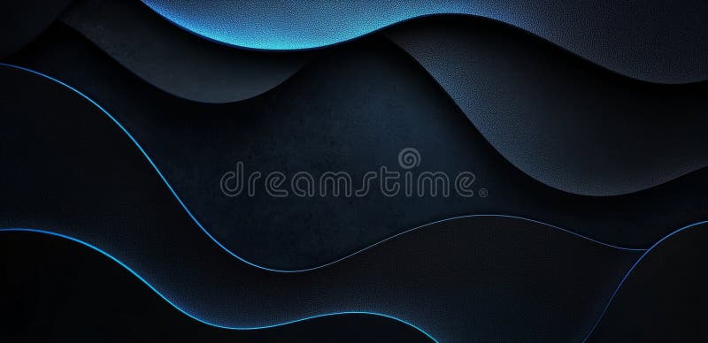 Graphite Background with Light Blue Waves Abstract Banner Poster Cover ...