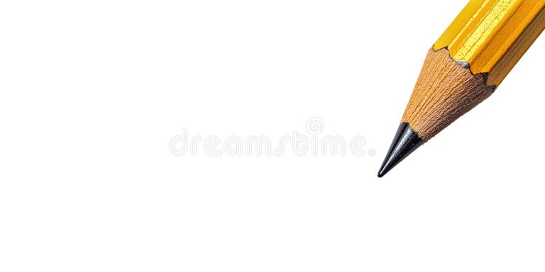 Graphite Pencil Isolated on Transparent Background. Stock Image - Image ...