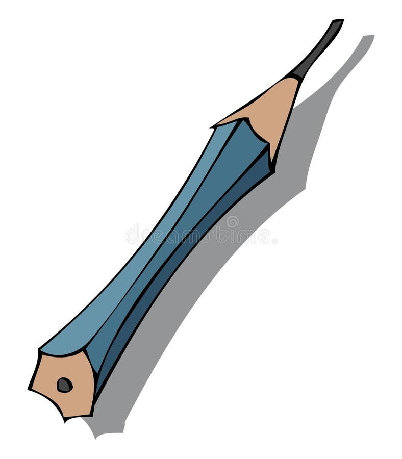 Graphite Pencil, Vector Illustration. Stock Vector - Illustration of ...