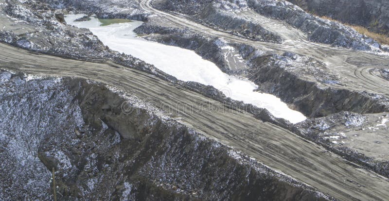 Graphite Quarry. Open Pit Mining of Graphite Stock Image - Image of ...